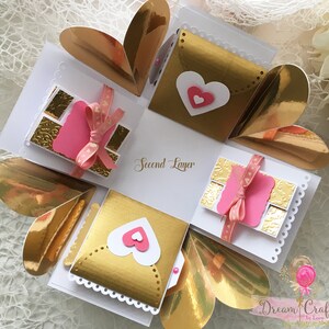 Happy Birthday Exploding Box With Photo Slots, Explosion Photo Box ...