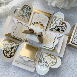 Proposal Exploding Photo Box, Anniversary Photo Box, Engagement Exploding Box, Valentines Day ...