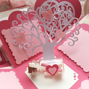 Pink Exploding Photo Box, Photo Pop up Box, Explosion Photo Box ...