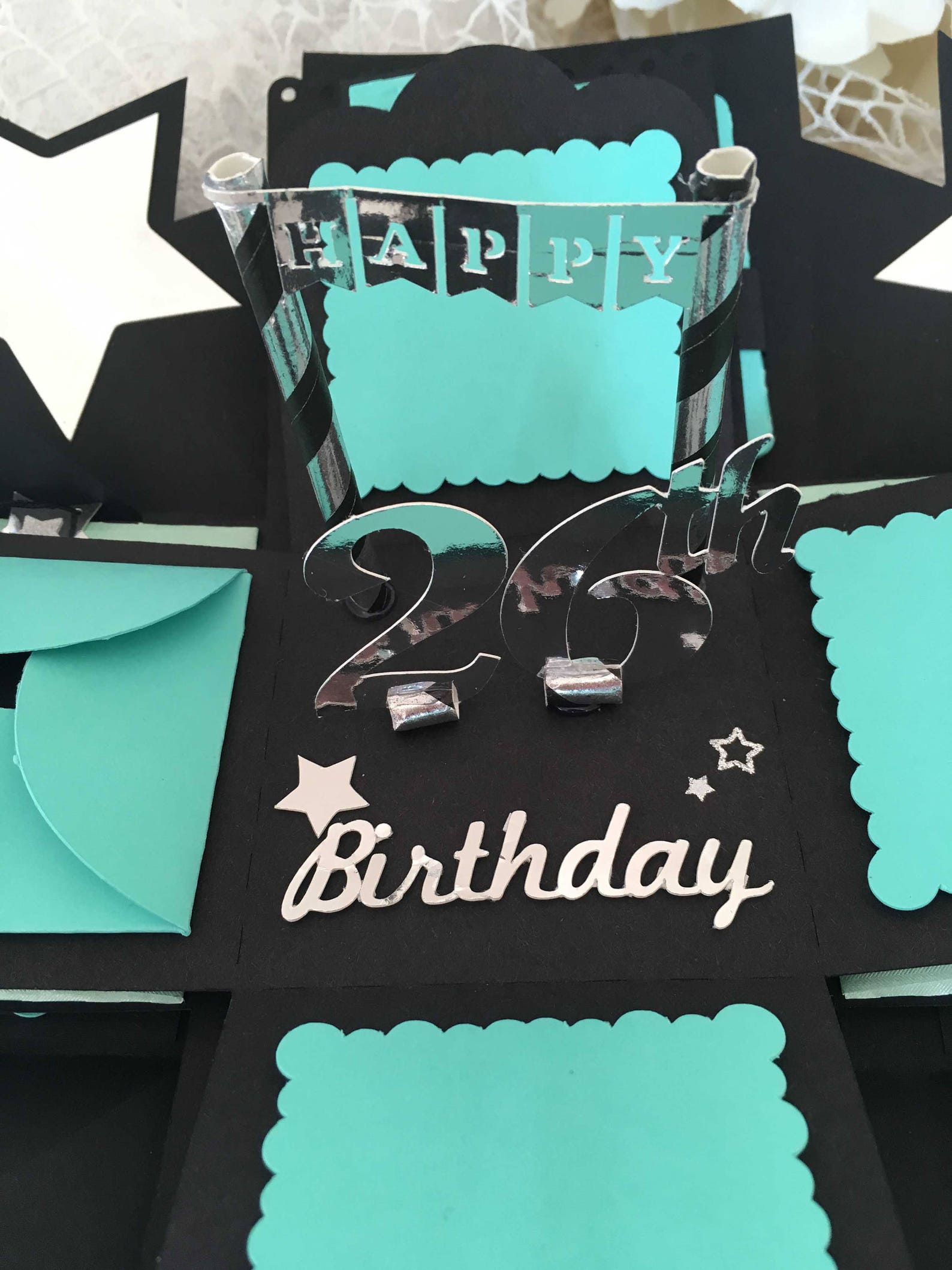 Happy Birthday Explosion Photo Box Birthday Photo Box | Etsy