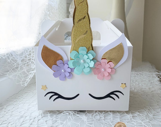 Unicorn Favour Boxes, Set of 10 - Etsy