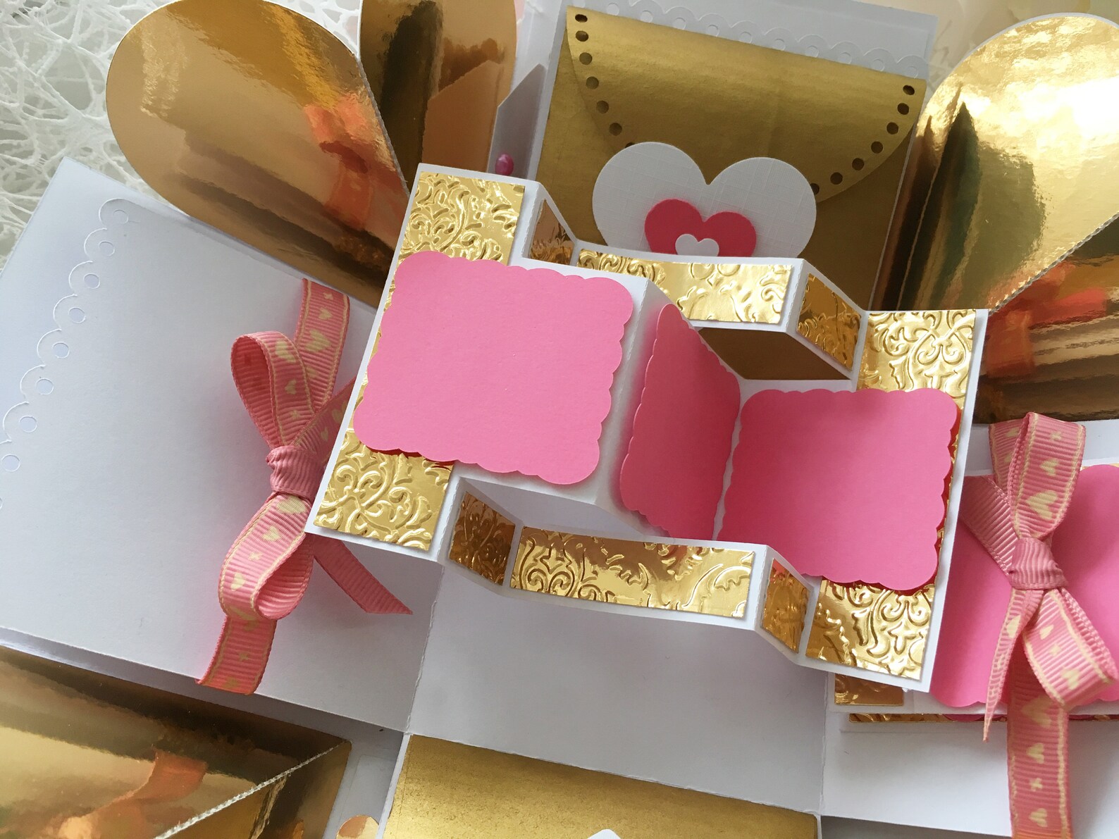 Happy Birthday Exploding box with Photo Slots Explosion photo | Etsy