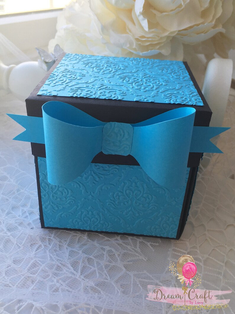 Blue Explosion box perfect gift for Birthday Anniversary | Etsy