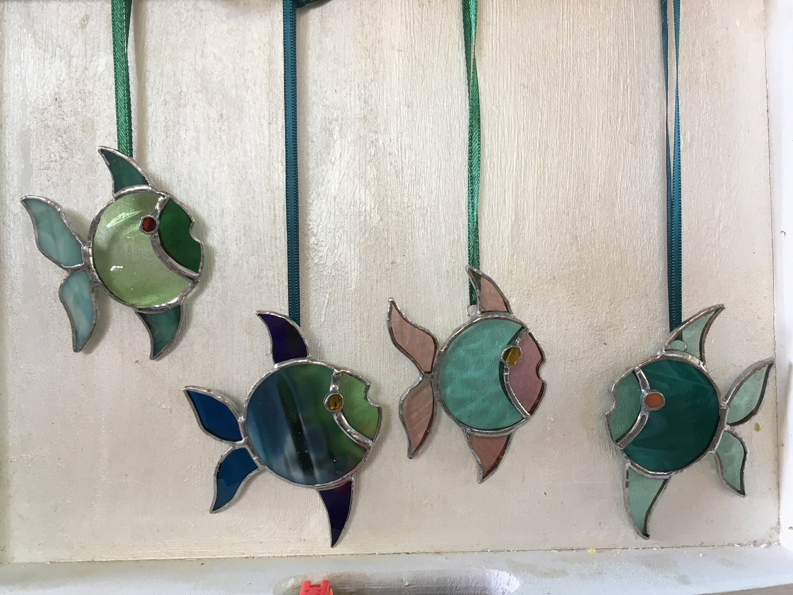 Hand Made Stained Glass Fish Sun Catcher Hanging Decoration - Etsy UK