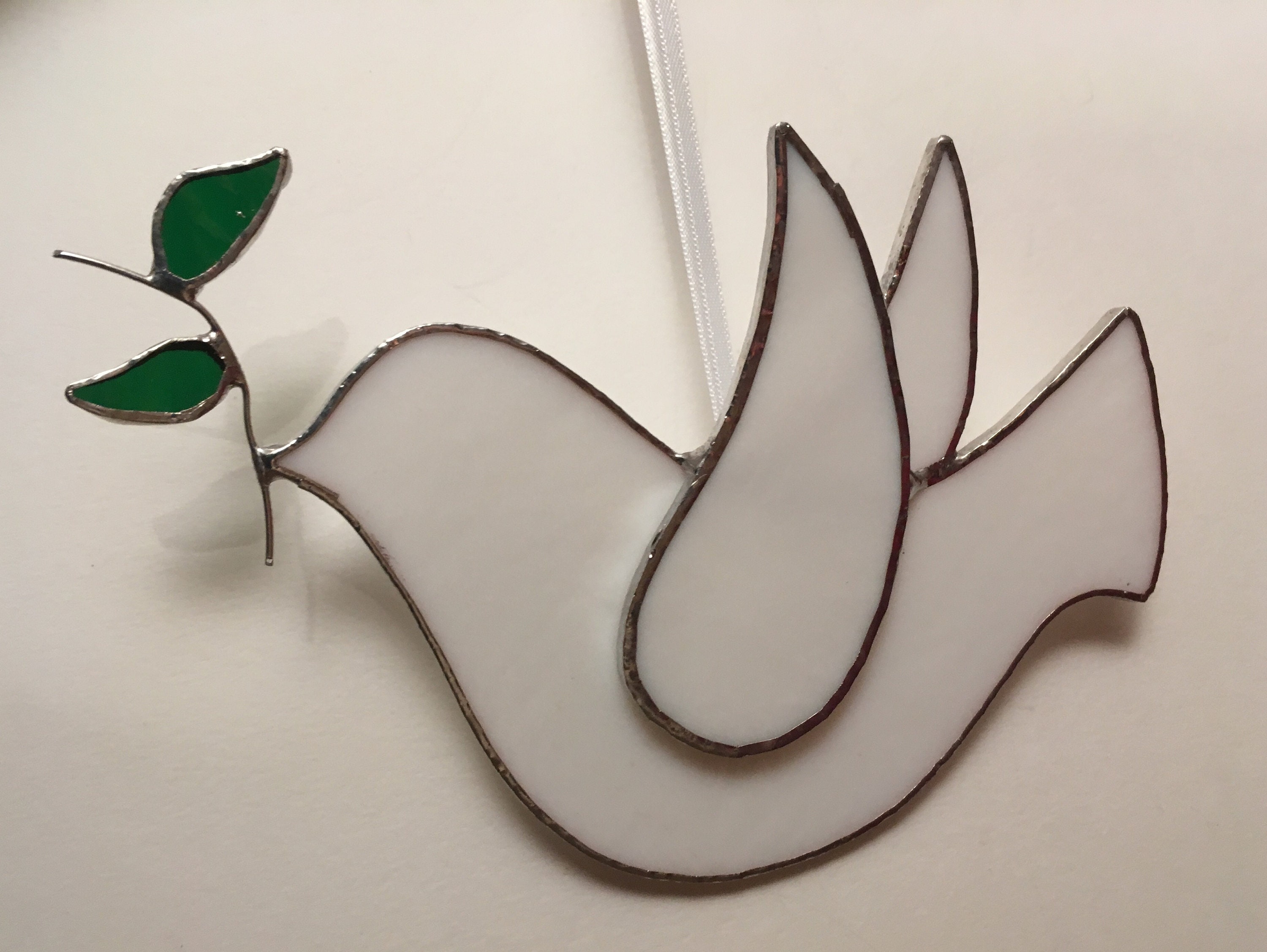 Stained Glass Peace Dove Suncatcher, Hanging, Decoration, Gift - Etsy