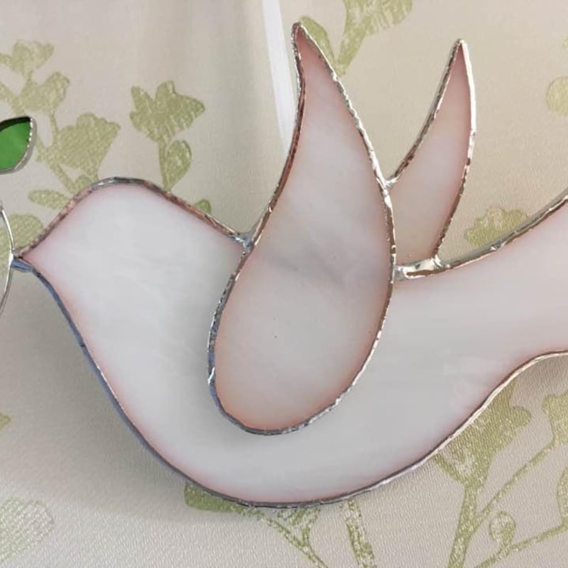Stained Glass Dove - Etsy
