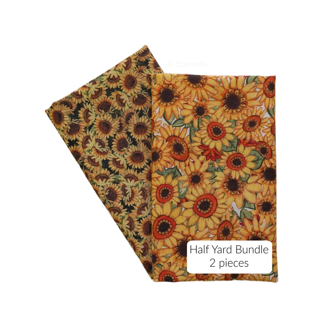 Harvest Sunflowers by Susan Winget, Half Yard Bundle, Fall Fabric ...