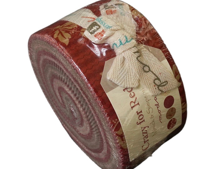 Crazy for Red Jelly Roll by Minick & Simpson for Moda Fabrics - Etsy
