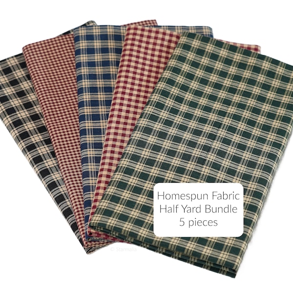 Homespun Fabric - Etsy