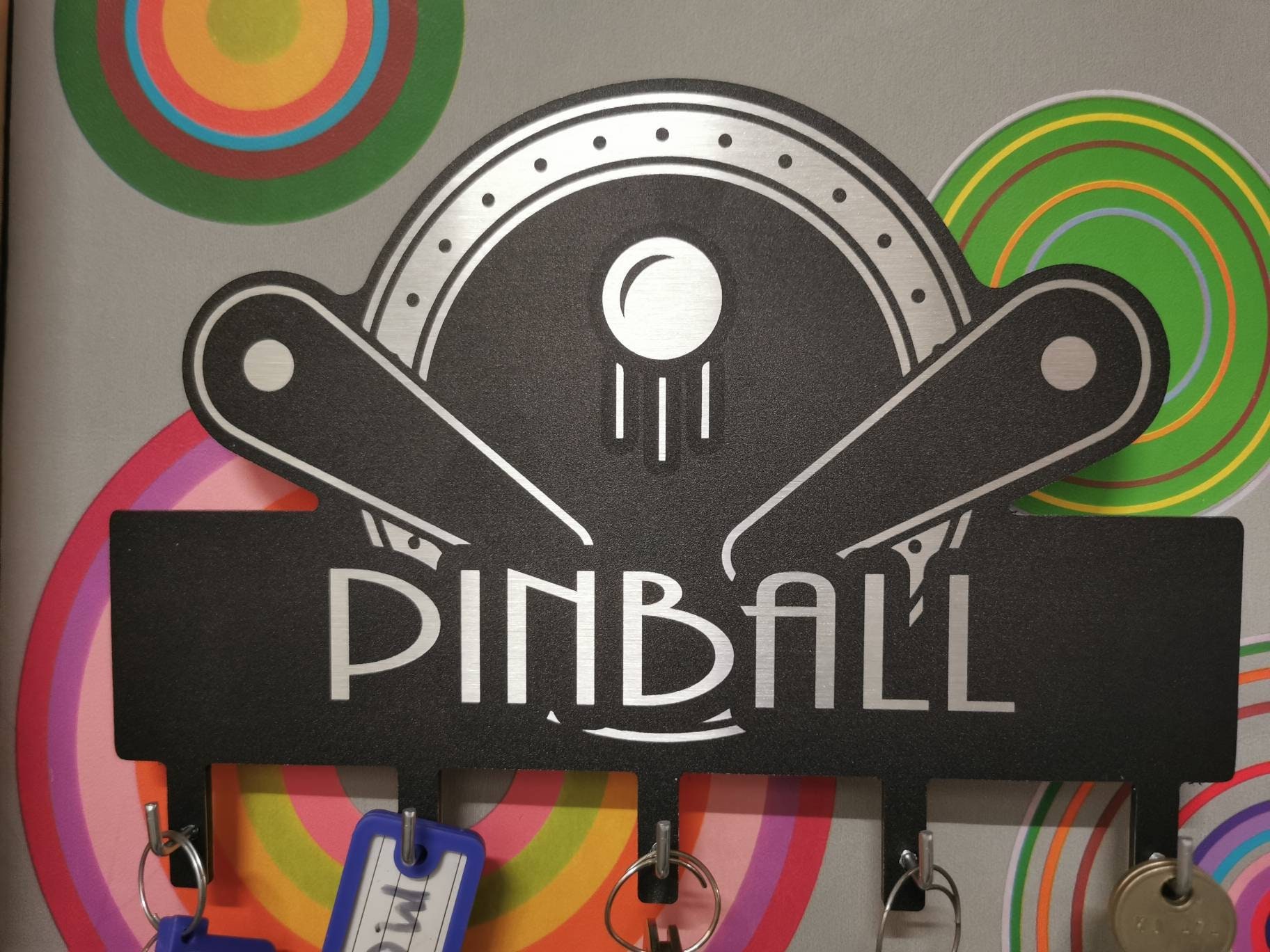 Keychain Wall Art Arcade Pinball | Etsy