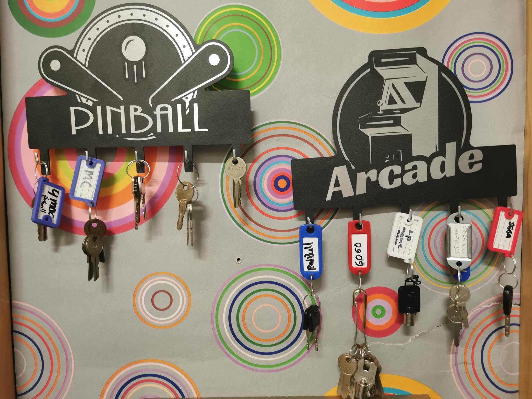 Keychain Wall Art Arcade Pinball | Etsy
