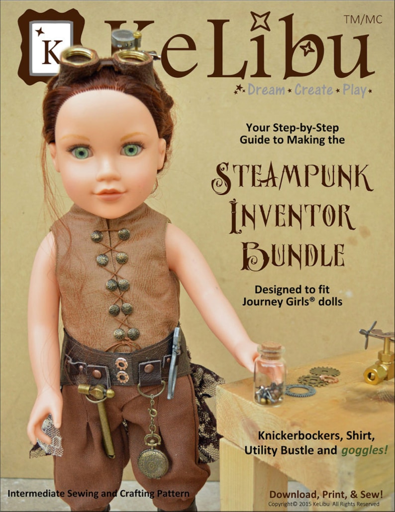 Steampunk Inventor Bundlefor 18 Inch Journey Girls Dolls PDF | Etsy