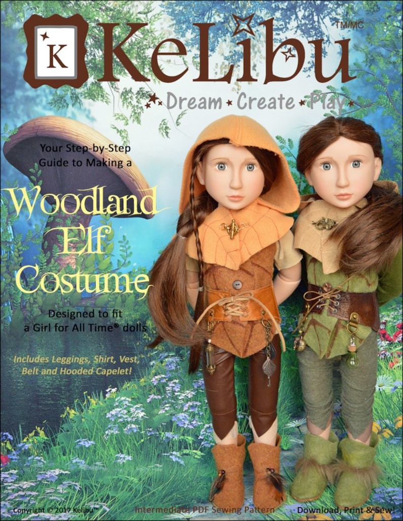 Woodland Elf Costume Pattern Designed to Fit A Girl for All - Etsy UK