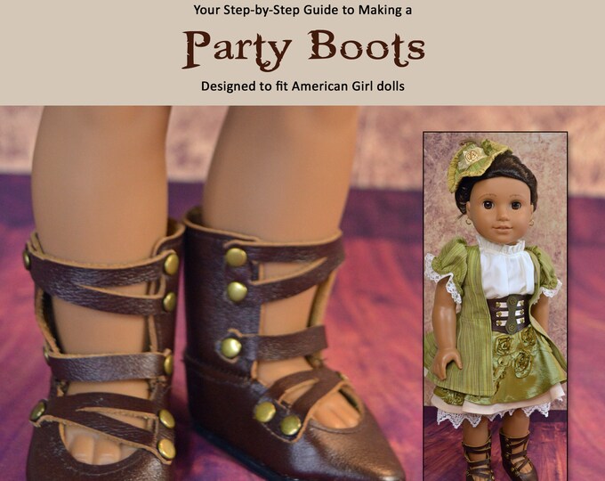 Leather Cowboy Boots Doll Clothes PDF Pattern for 18 Inch American Girl ...