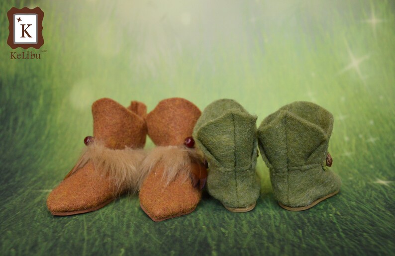 Woodland Elf Boot Costume Sewing Pattern, Fits Kaye Wiggs® MSD Dolls ...