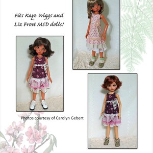 Mori Girl Ruffled Dress for Kaye Wiggs & Liz Frost MSD Dolls - Etsy