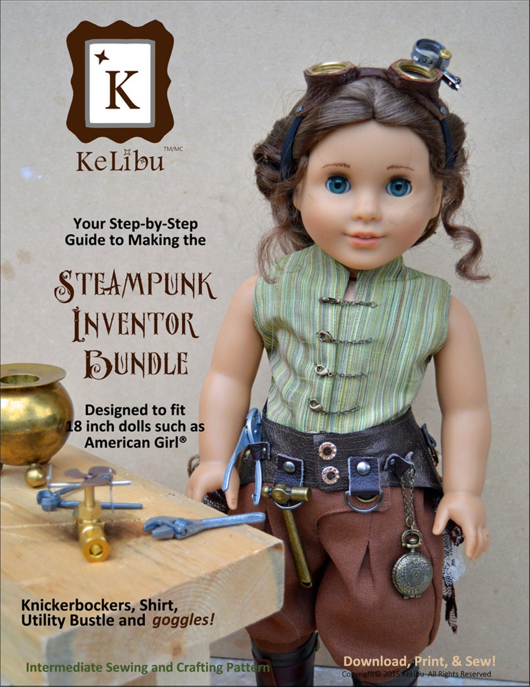 Steampunk Inventor Bundle Doll Clothes Pattern for 18 Inch - Etsy Canada
