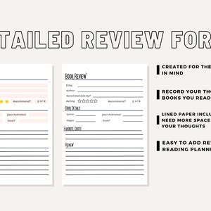 Book Review & Summary Template System Basic Writing Prompts for Book ...