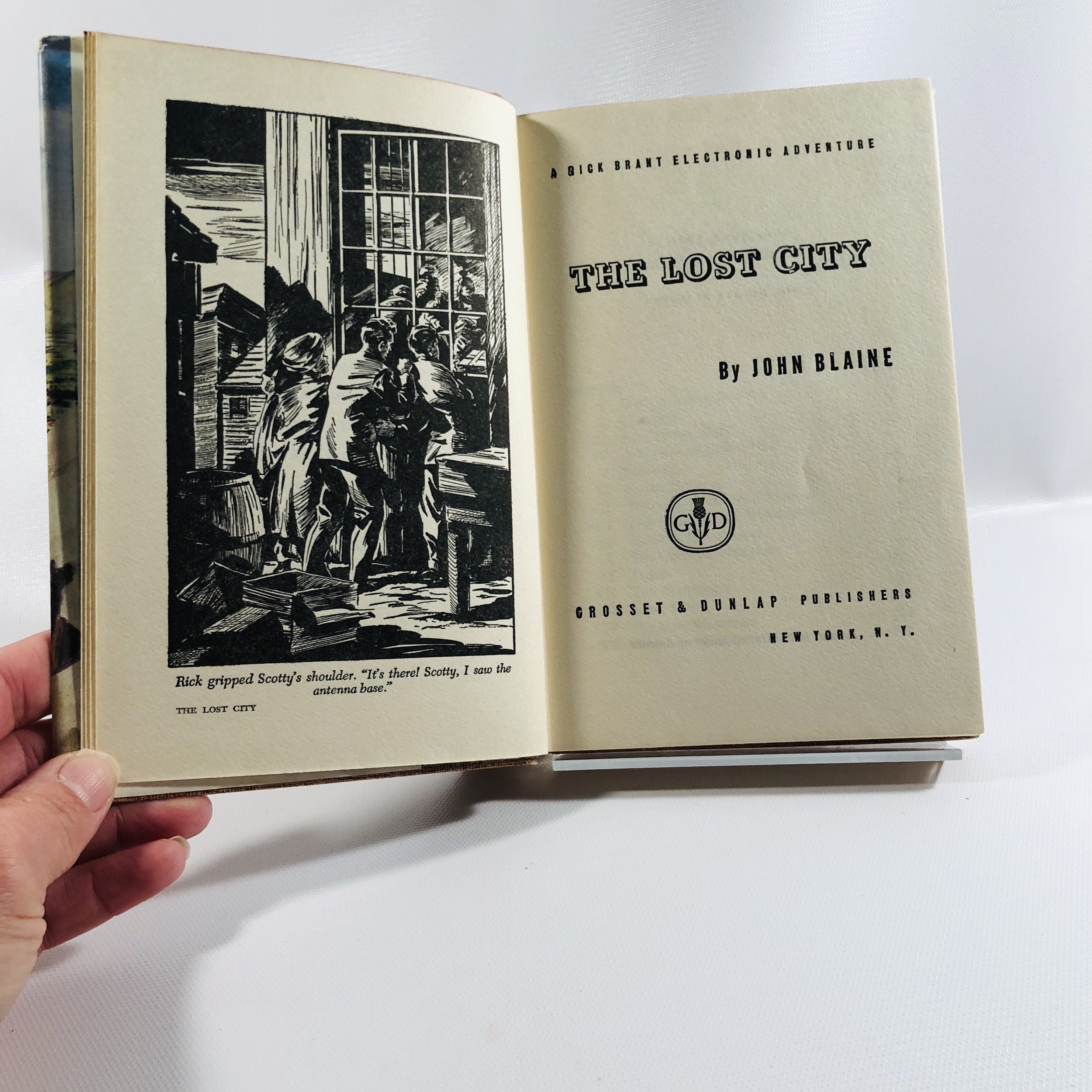The Lost City by John Blaine 1947 Book 2 in the Rick Brant Electronic Adventure Vintage ...