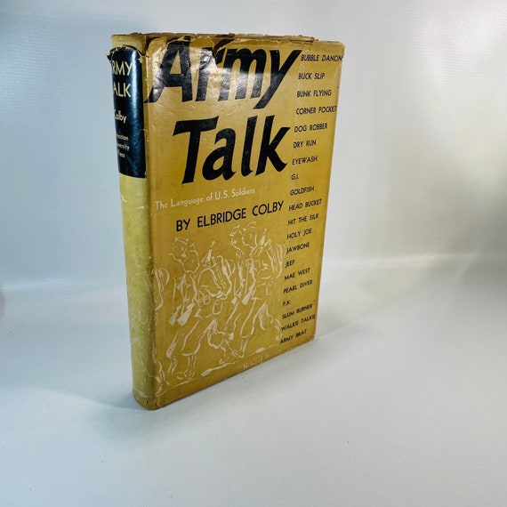Army Talk by Elbridge Colby 1942 Vintage Book - Etsy