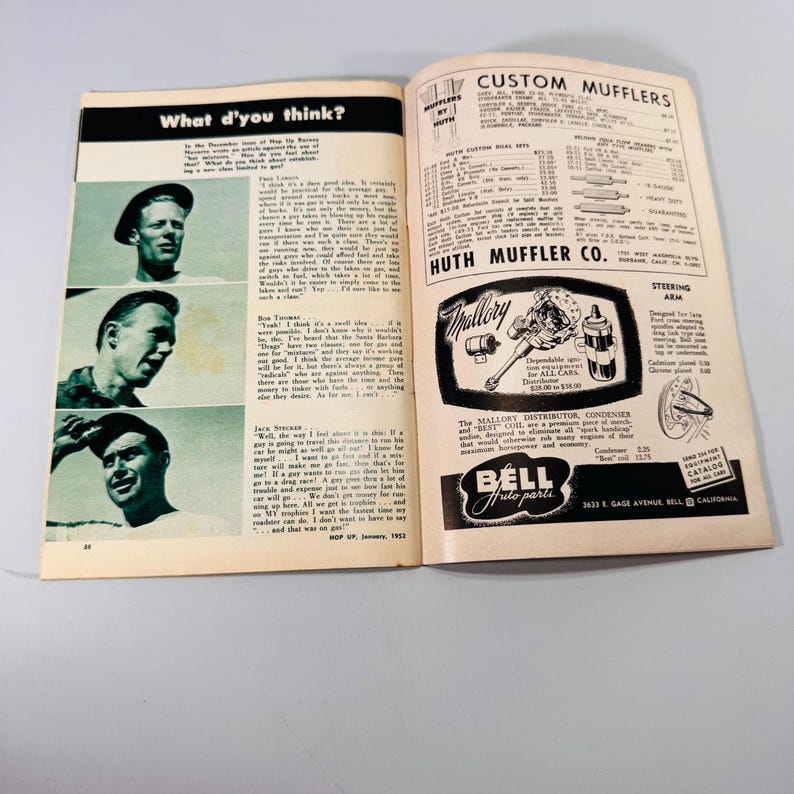 Hop up Magazine (jan 1952) | Vintage Car Racing Zine | Hot Rods ...