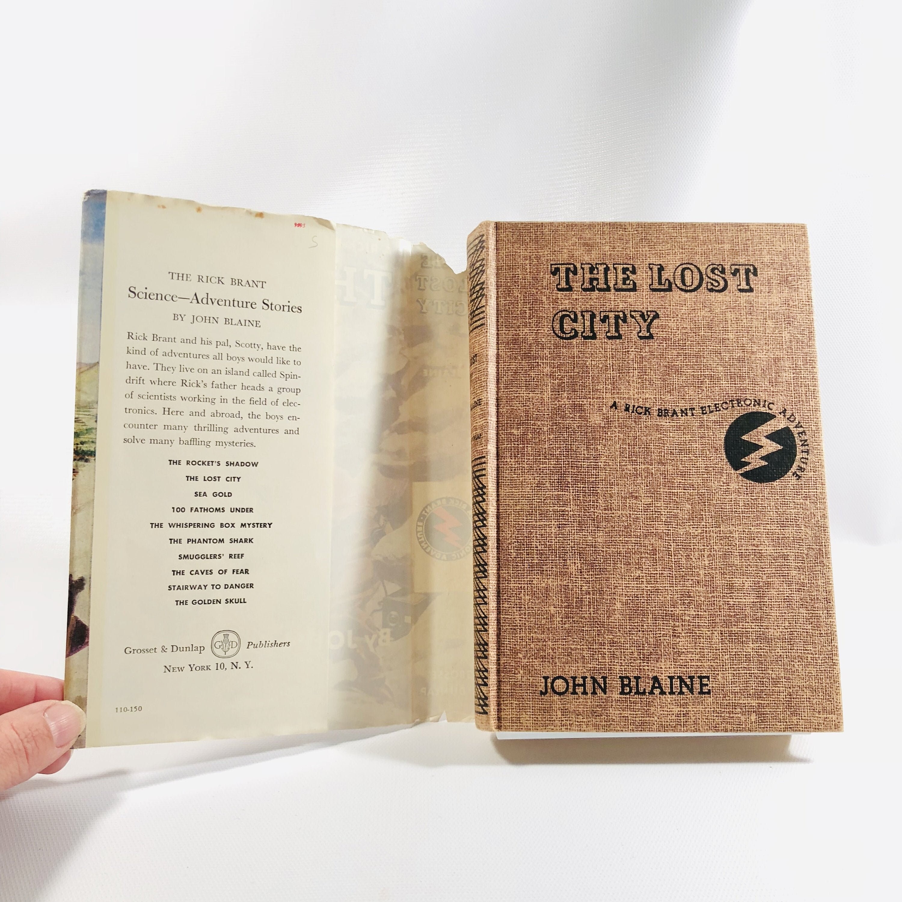 The Lost City by John Blaine 1947 Book 2 in the Rick Brant Electronic Adventure Vintage ...