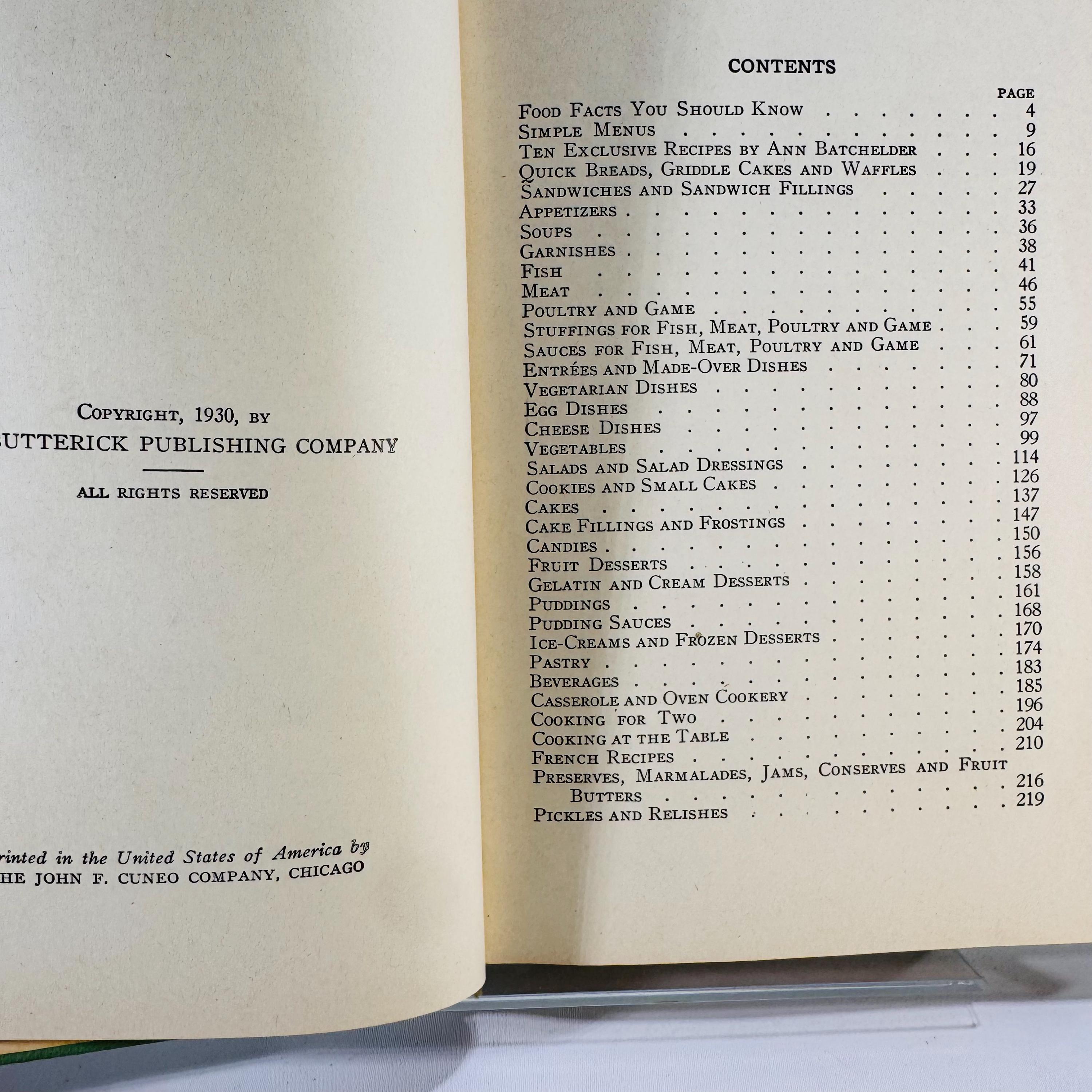 New Delineator Recipes (1939) – Vintage Cookbook, Ann Batchelder ...