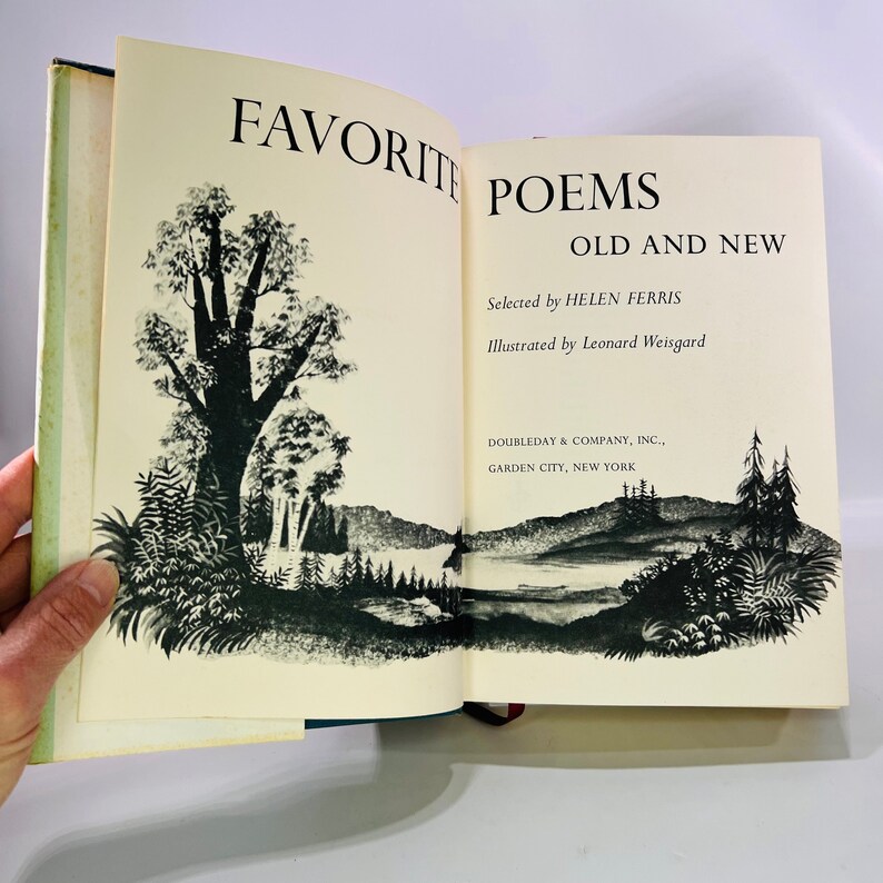 Favorite Poems Old New Selected by Helen Ferris 1957 Double Day Co ...
