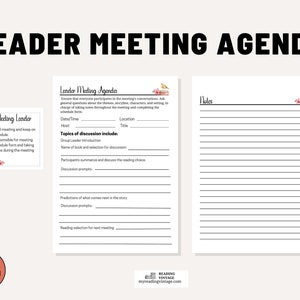 Book Club Role Cards & Role Responsibilities System Cute Printable ...