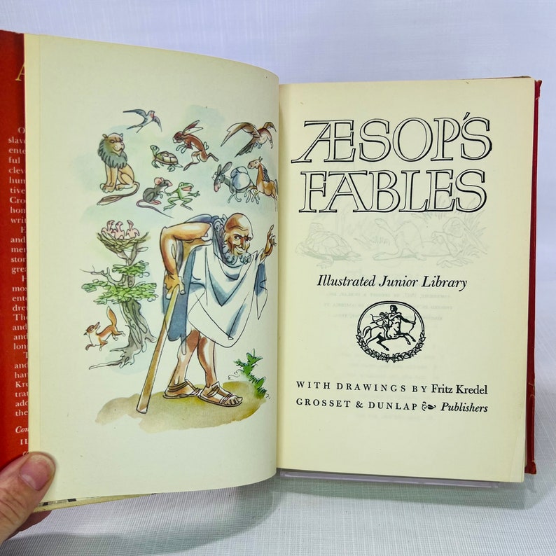 Aesop's Fables Illustrated Junior Library With Drawings by Fritz Kredel ...
