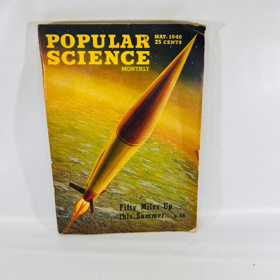 Popular Science Monthly May 1946 Volume 148 Number 5 Cover Art by Ray ...