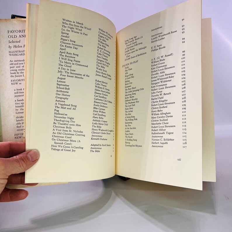 Favorite Poems Old New Selected by Helen Ferris 1957 Double Day Co ...