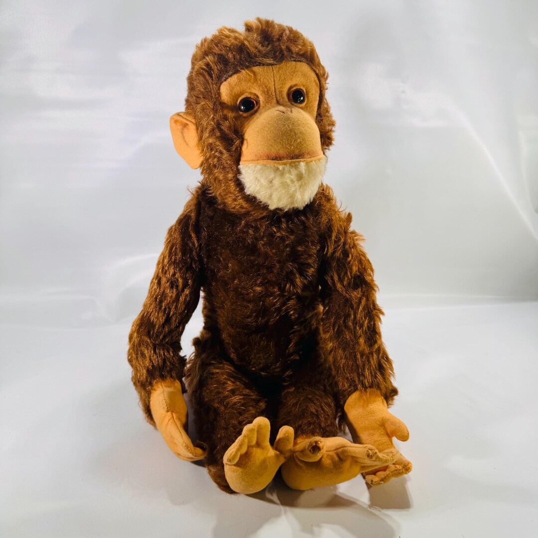 Vintage Steiff Chimpanzee "jocko" Plush Toy – 11-inch 1950s Collectible ...