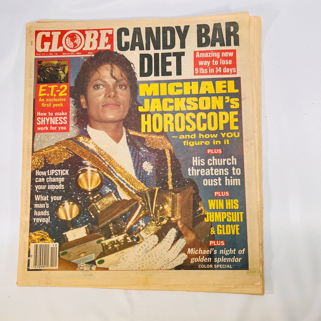 Michael Jackson Globe Magazine March 20, 1984 Vol 31- No 12 Collectable ...