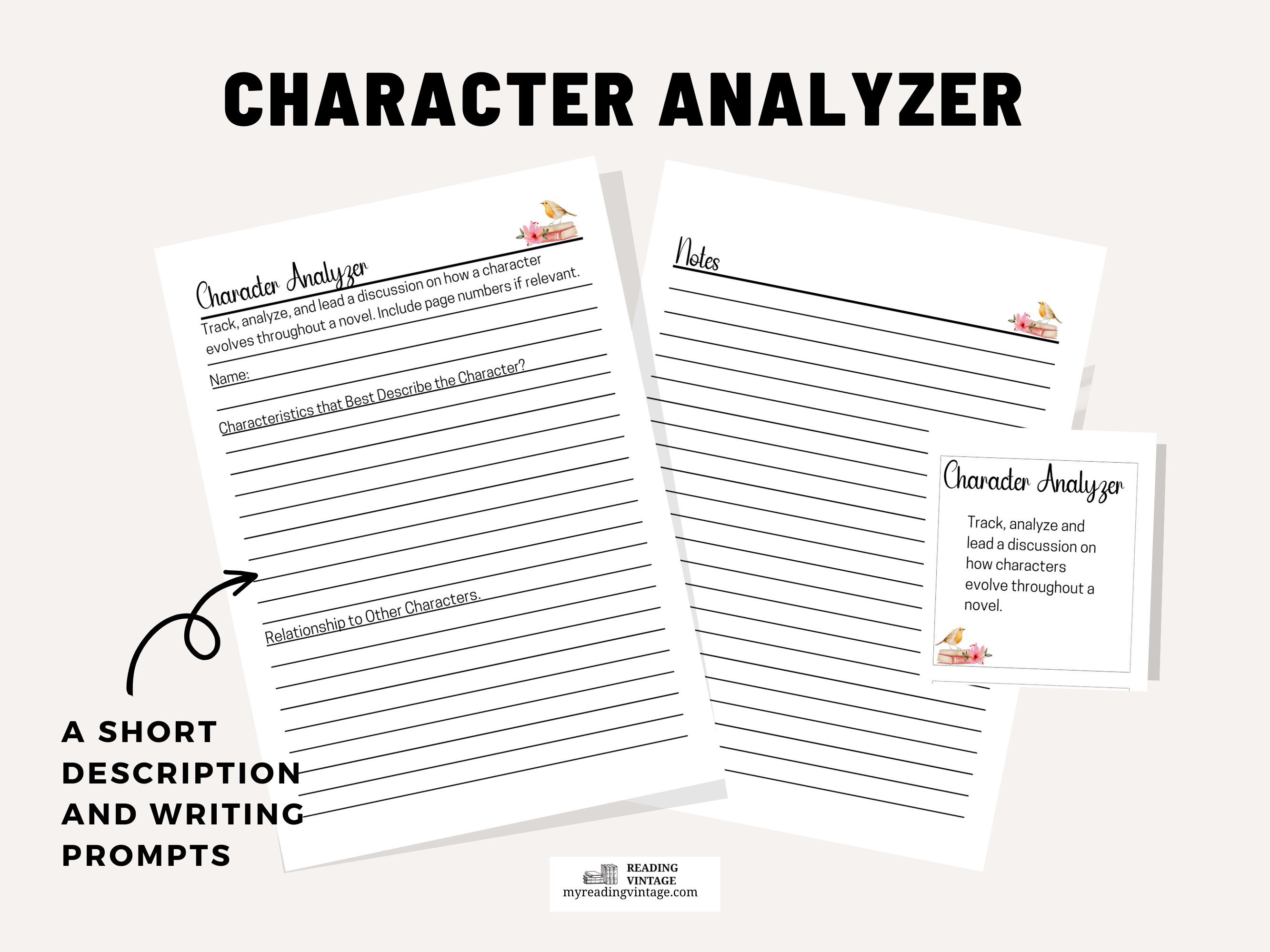 Book Club Role Cards & Role Responsibilities System Cute Printable ...