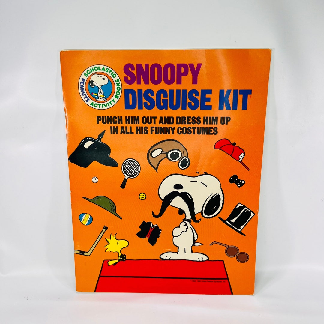 Snoopy Disguise Kit Vintage Peanuts Punch Him Out Paper Doll Activity ...