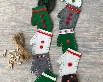Mitten Garland | Etsy