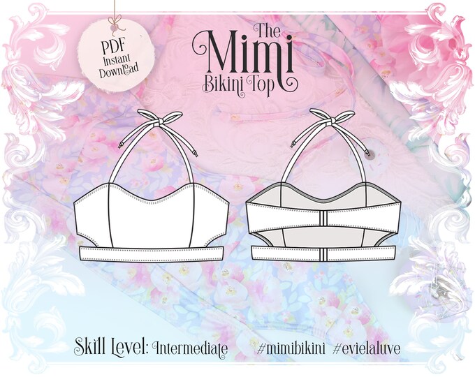 Darcey Soft Bra Sewing Pattern PDF Instant Download Evie - Etsy Canada