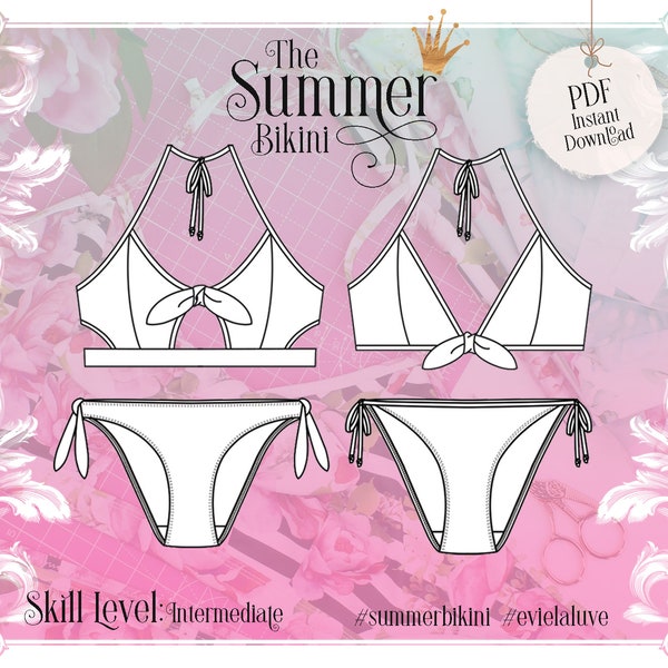 Bikini Pattern Etsy Uk