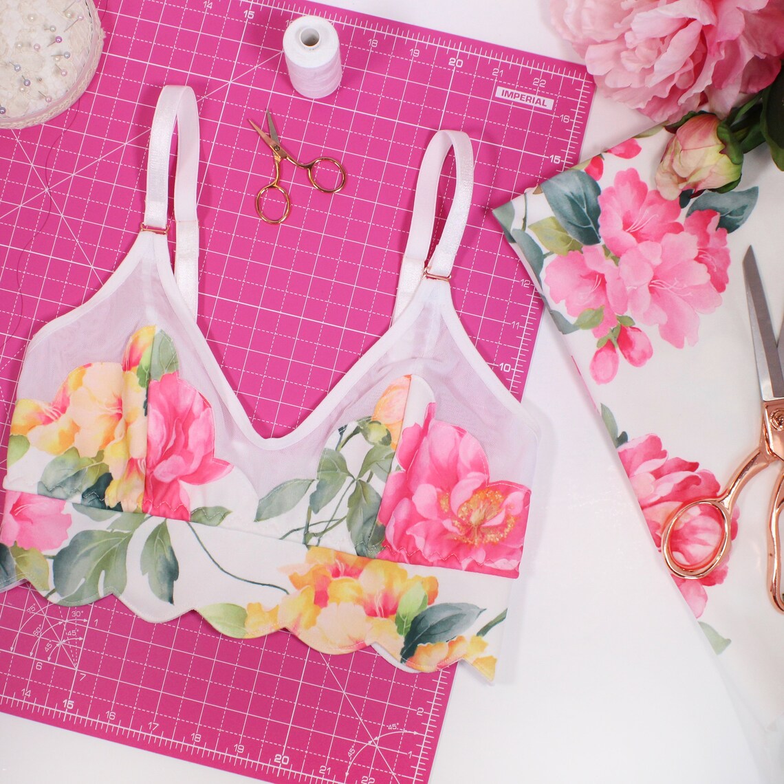 Blossom ADD ON for the Darcey Bra - PDF Instant Download - Evie La Lùve ...
