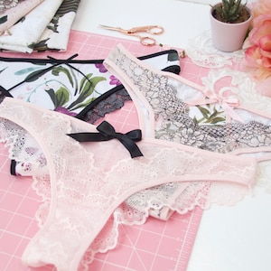 Arielle Tanga Panties Sewing Pattern PDF Instant Download - Evie La ...