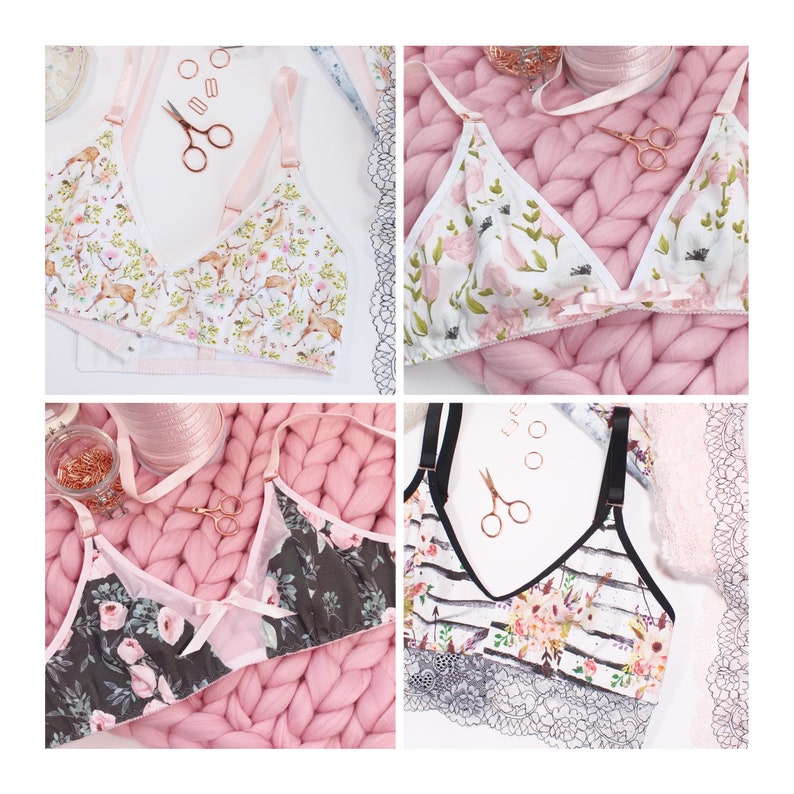Darcey Soft Bra Sewing Pattern PDF Instant Download Evie - Etsy Israel