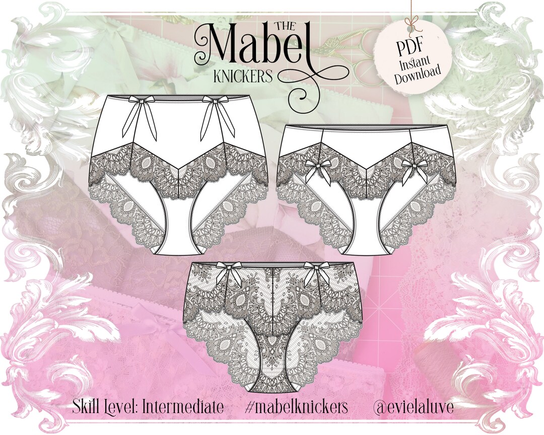 Mabel Knickers Sewing Pattern PDF Instant Download Evie La - Etsy