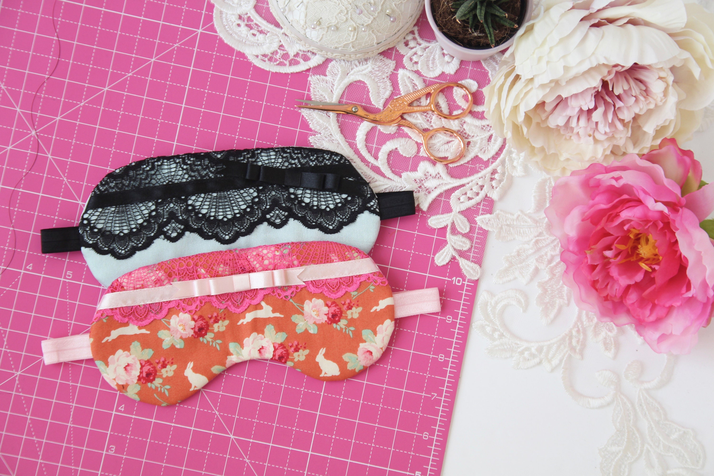 Sleep Mask Sewing Pattern Bundle - PDF Instant Download - Evie La Luve ...