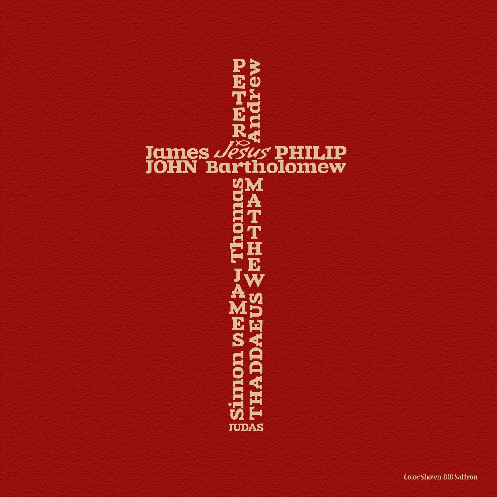 12 Apostles Cross Christian Wall Art Jesus Christ Cross - Etsy