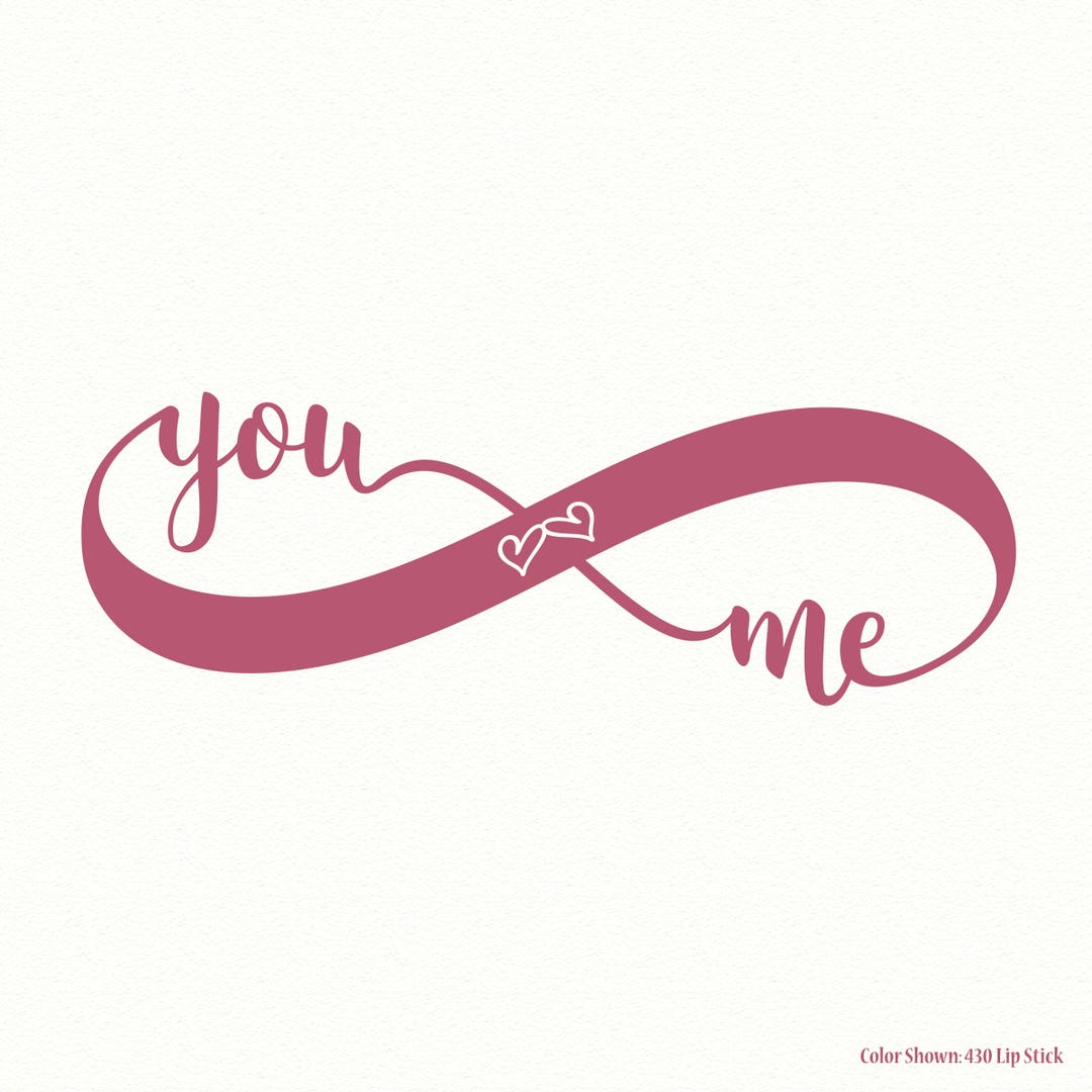 YOU and ME INFINITY, Vinyl Wall Quotes, Wall Quote Decal, Infinity Wall ...