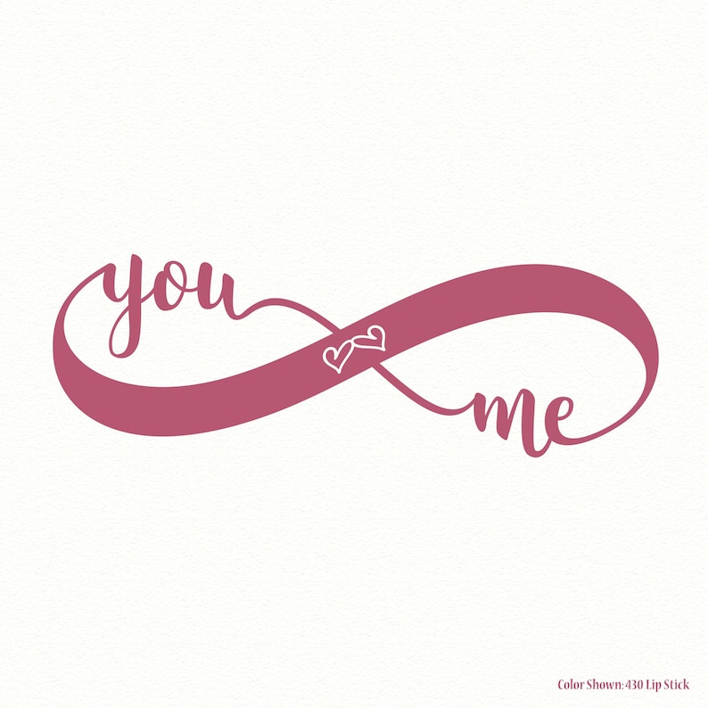 YOU and ME INFINITY, Vinyl Wall Quotes, Wall Quote Decal, Infinity Wall ...