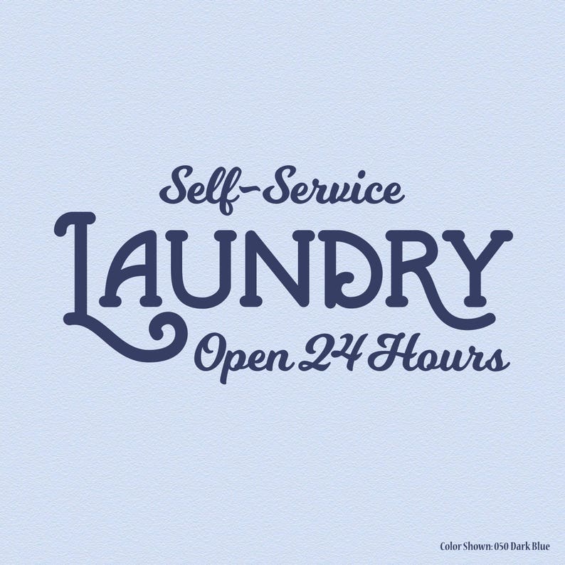 LAUNDRY, Laundry Decal, Vinyl Letters, Vinyl Wall Quotes, Wall Quote ...
