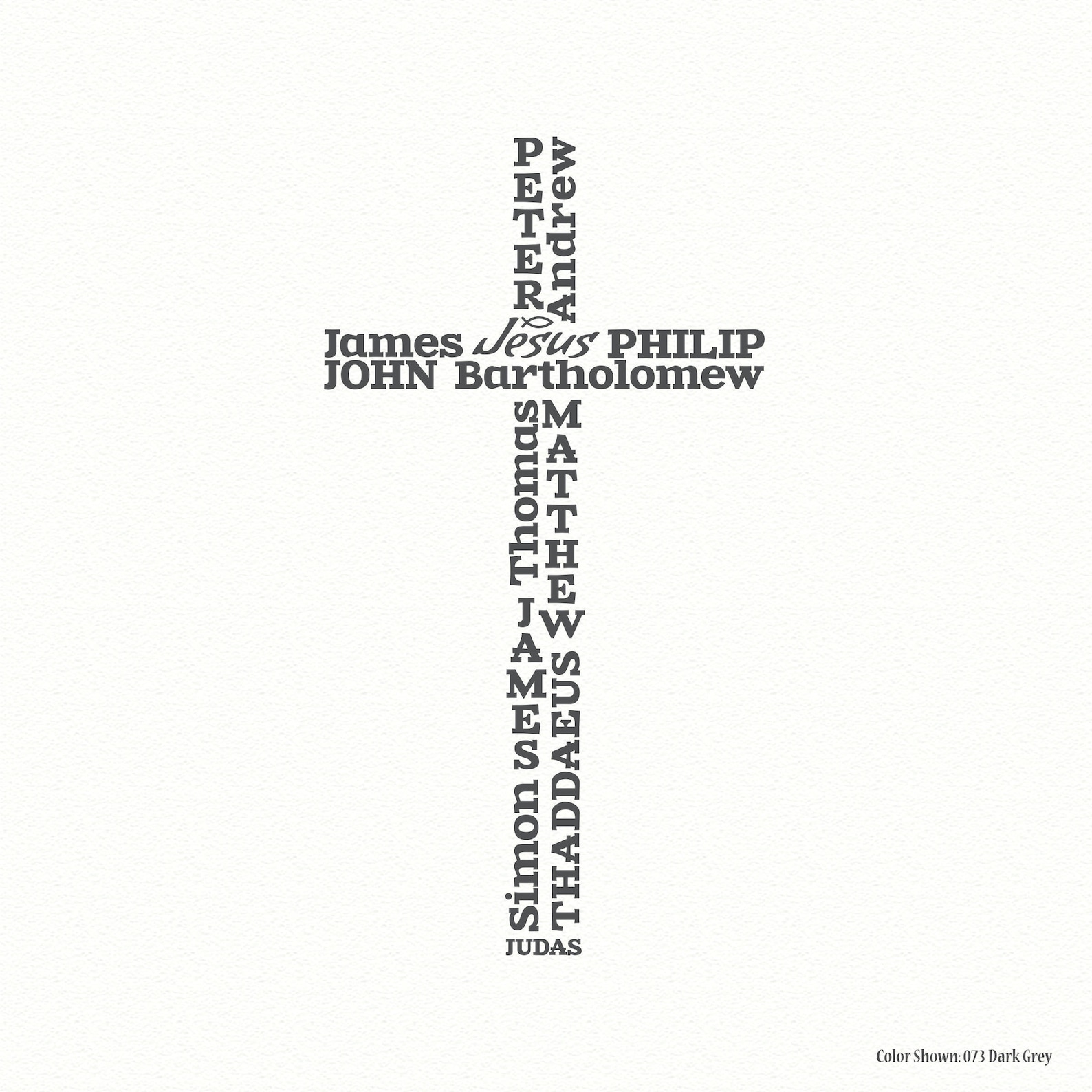 12 Apostles Cross Christian Wall Art Jesus Christ Cross - Etsy