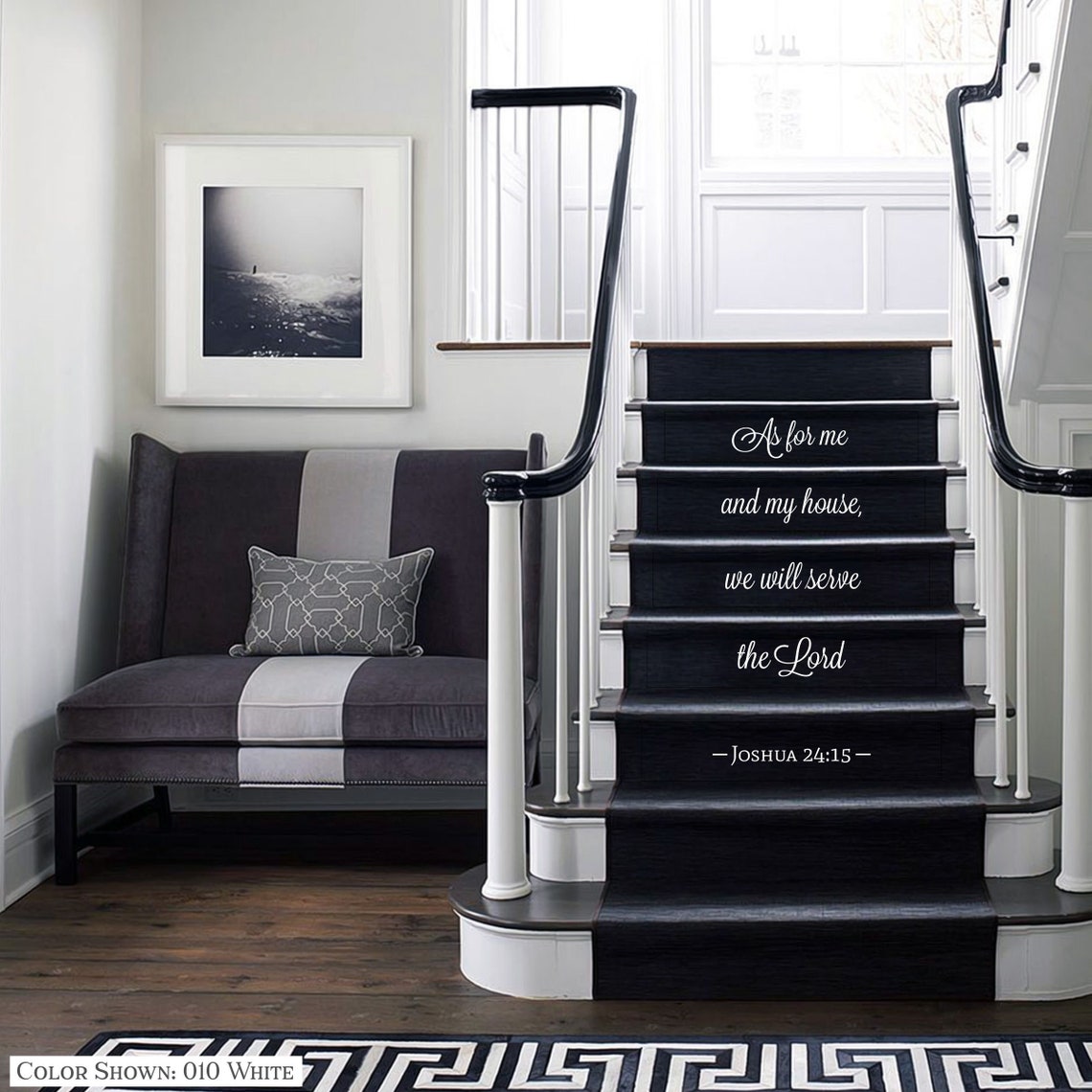 Joshua 24 15,STAIR RISER Decal,religious Decals,vinyl Wall Decals,as ...